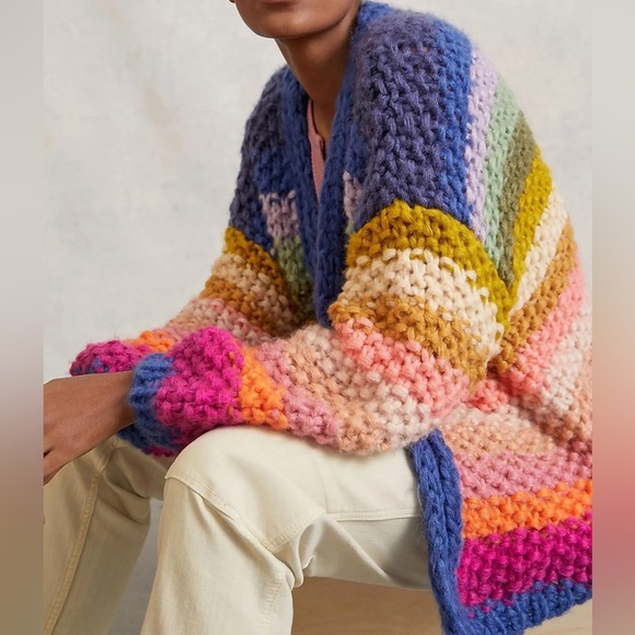 SAACHI | Sweaters | Saachi Womans Mayflower Multicolor Cardigan Sweater ...
